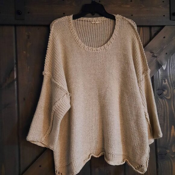 easel | Sweaters | Sm Easel Los Angeles Boho Oversize Sweater Boutique ...